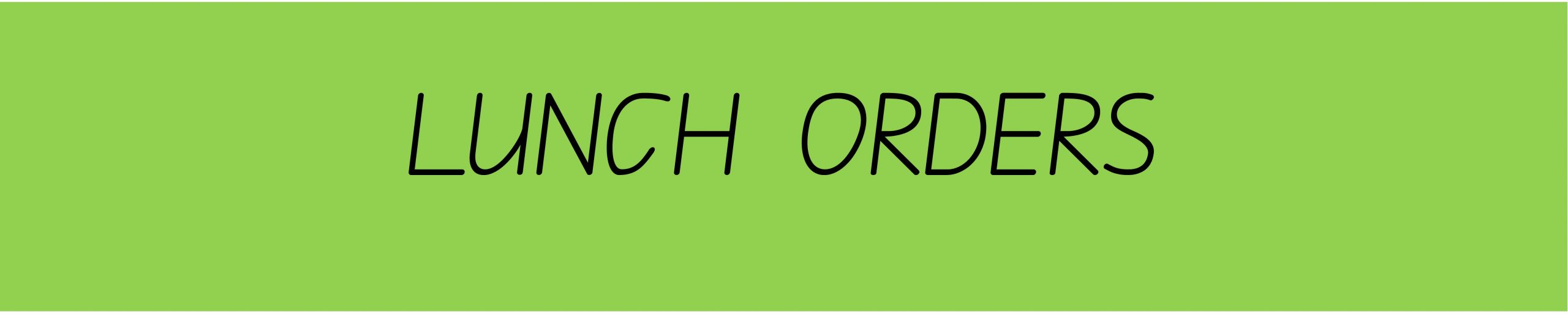 School Lunch Orders - St Thomas Catholic Primary School